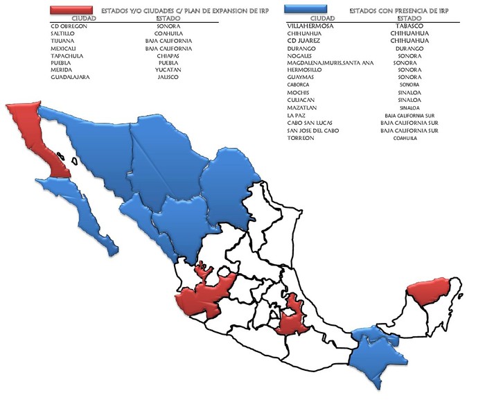 Presencia de IRP en el país :: IRP INGENIERIA EN REDES DE PLANTA SA DE ...